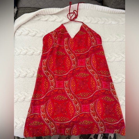 Show Me Your MuMu | Dresses | Show Me Your Mumu Erlyn Red Pattern ...